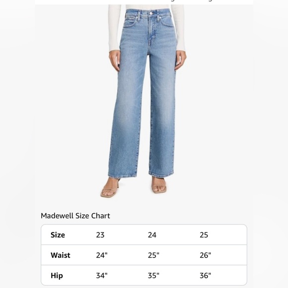 Madewell | Jeans | Madewell Womens The Perfect Vintage Wide Leg Jeans ...